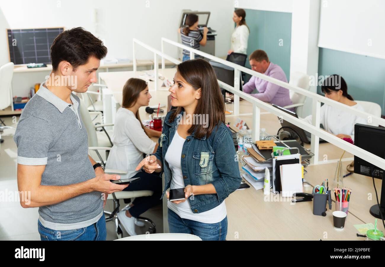 Working process in modern office Stock Photo - Alamy
