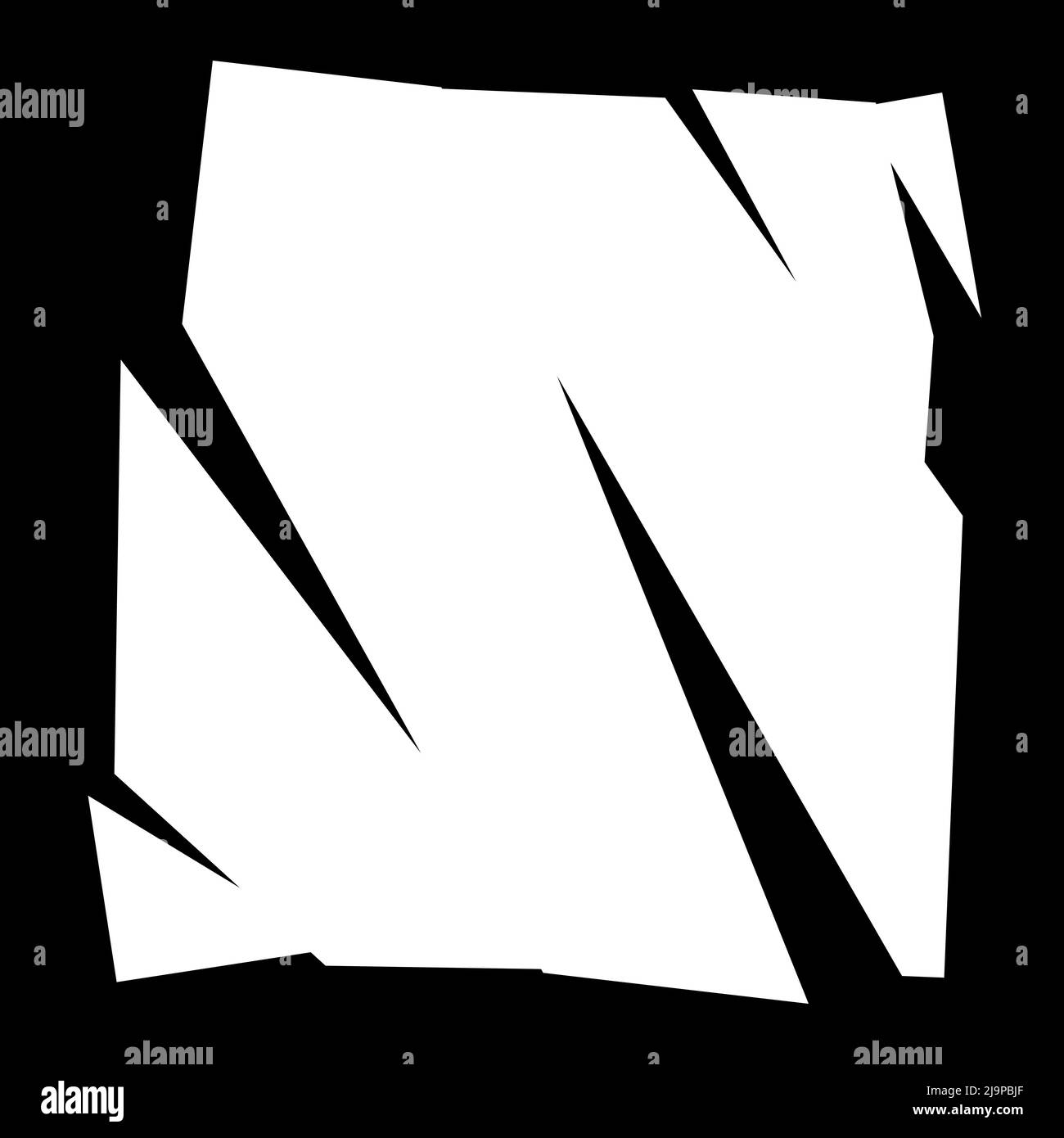 Slit, slash, fracture texture effect element. Stock vector illustration ...