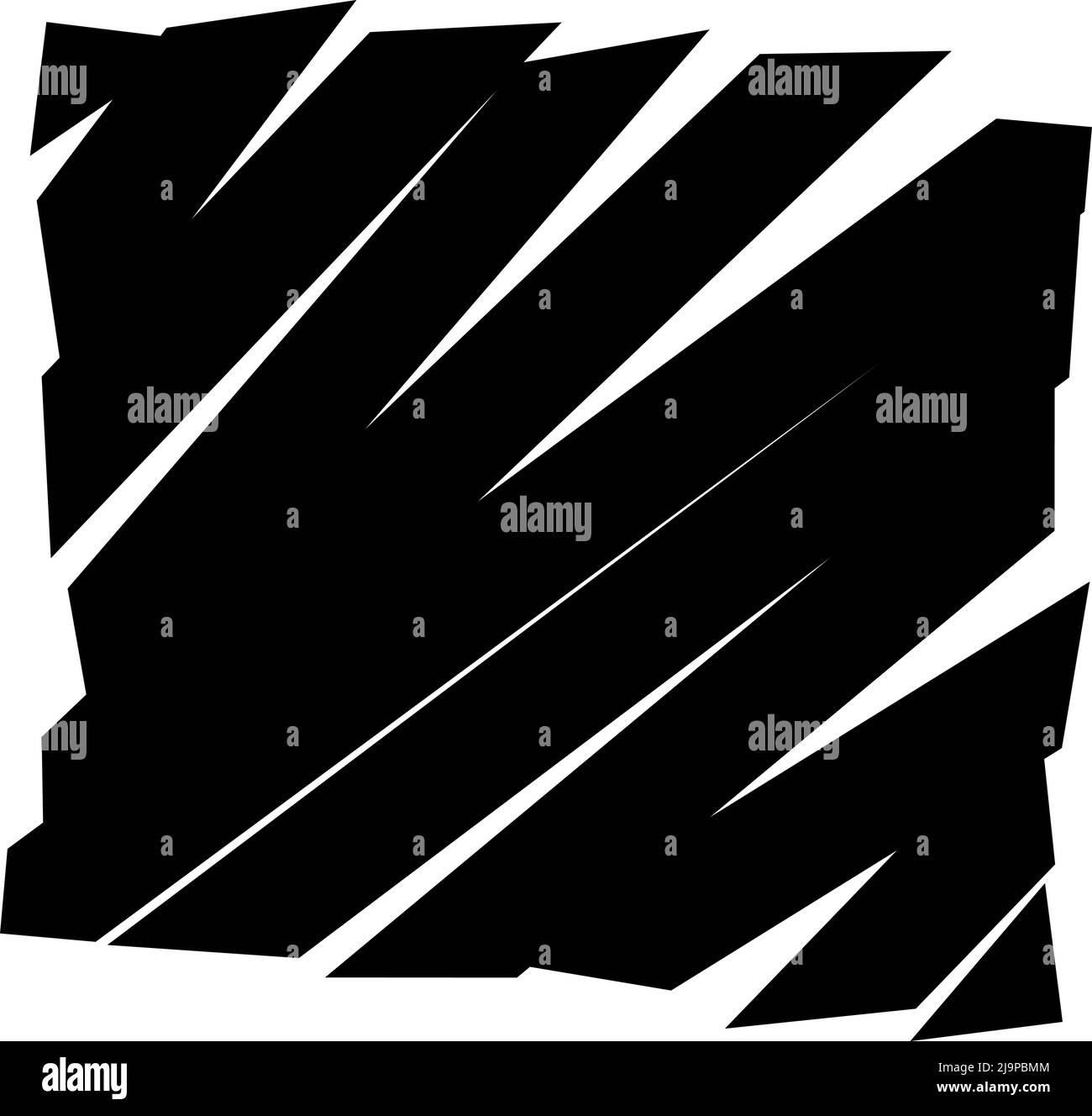 Slit, slash, fracture texture effect element. Stock vector illustration ...