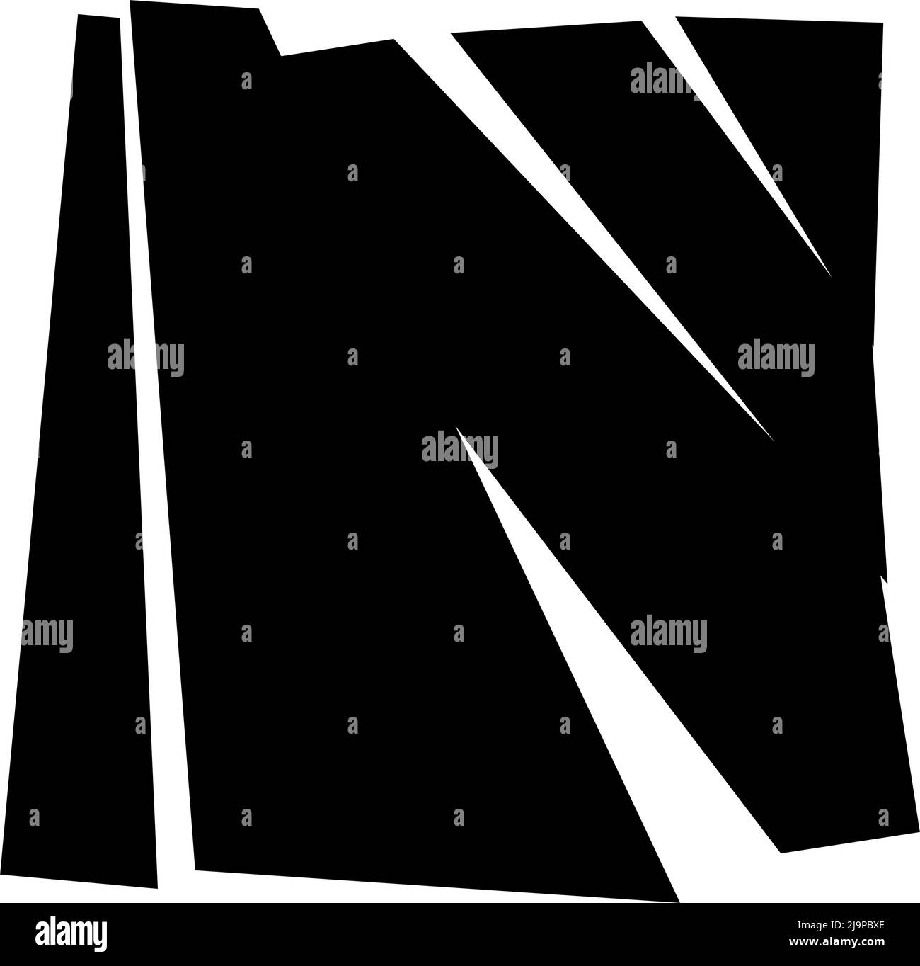 Slit, slash, fracture texture effect element. Stock vector illustration ...