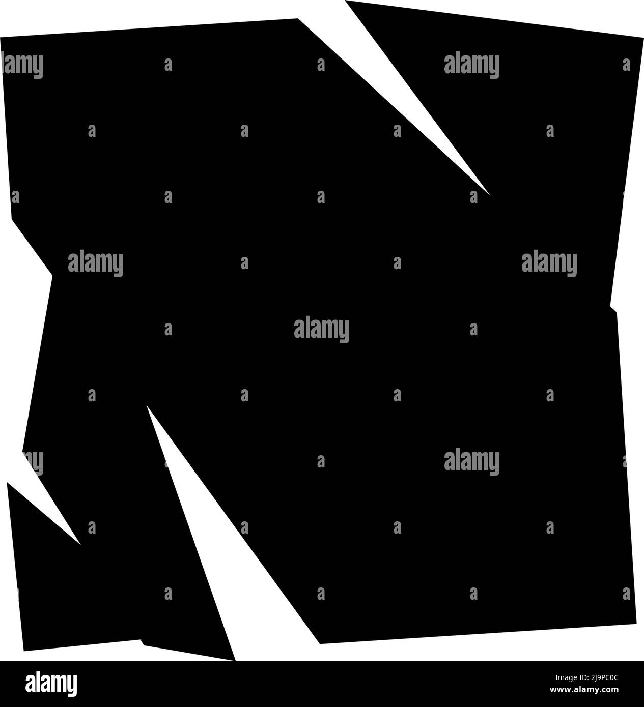 Slit, slash, fracture texture effect element. Stock vector illustration ...