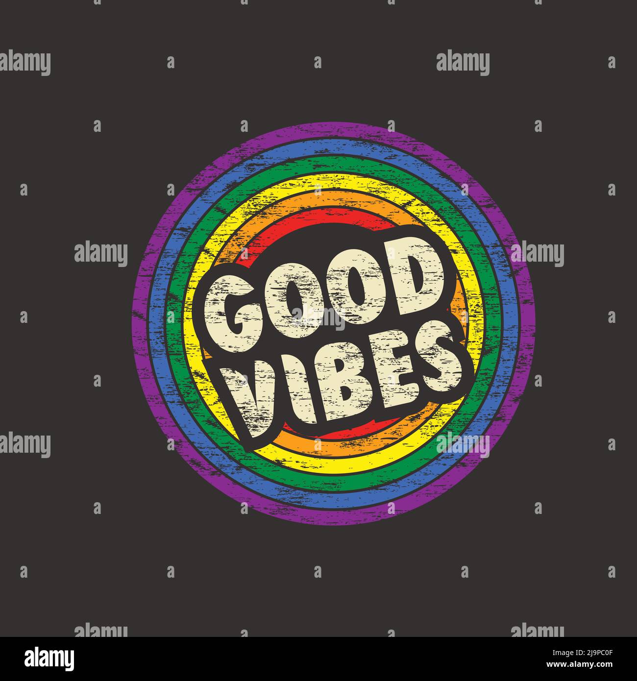 Vintage good vibes Stock Vector Images - Alamy