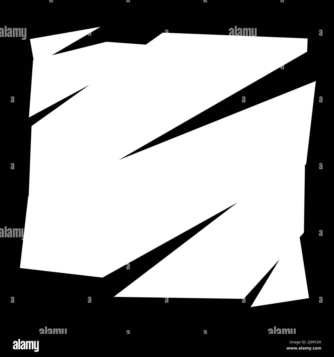 Slit, slash, fracture texture effect element. Stock vector illustration ...