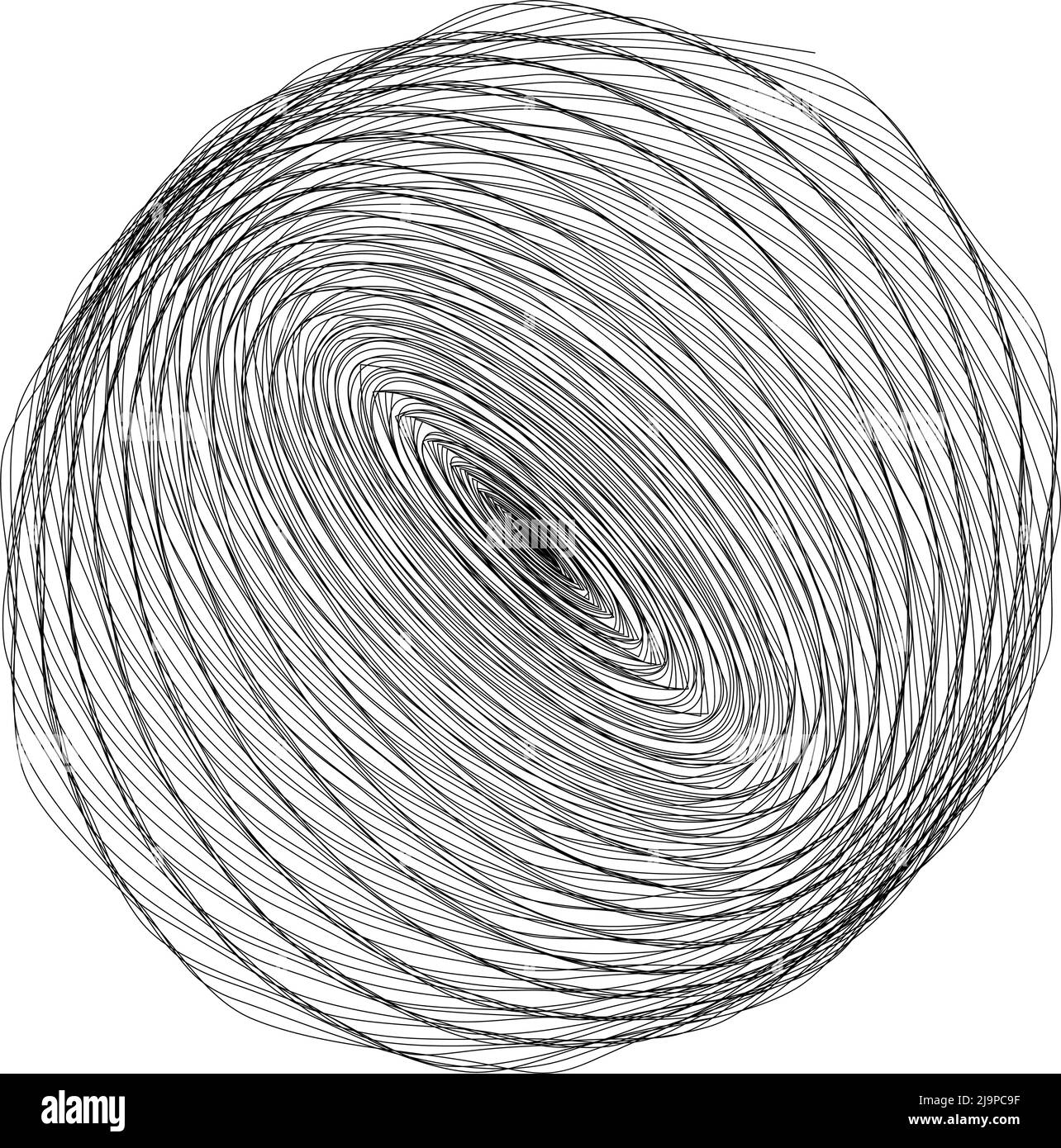 Abstract line art drawing element. Stock vector illustration, clip-art ...