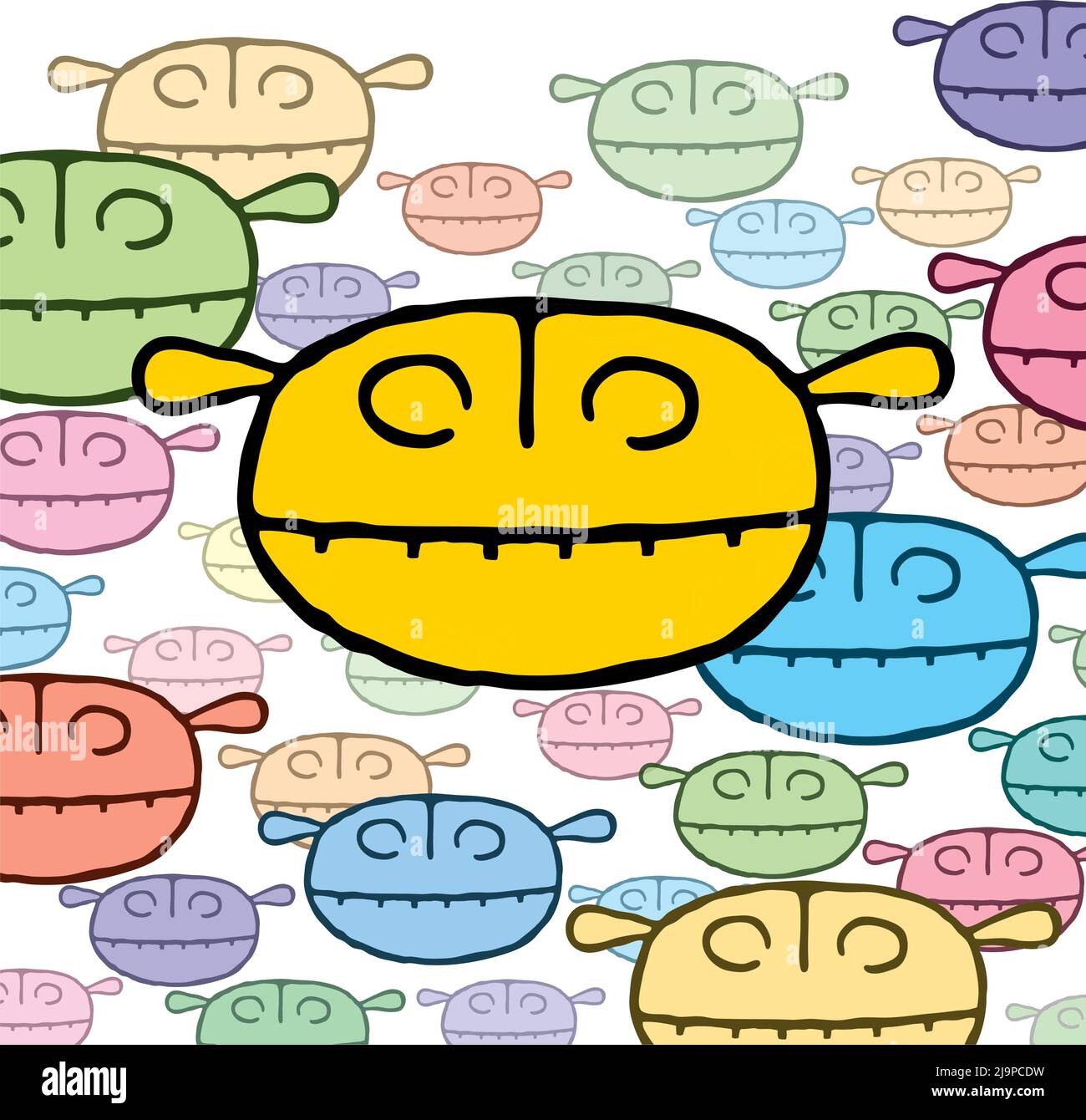 Deformed ears Stock Vector Images - Alamy