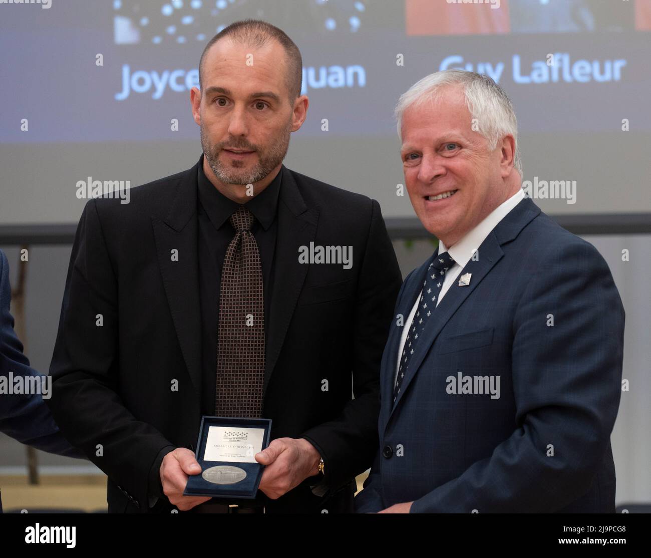 Martin Lafleur receives the National Assembly medal of honor for his ...