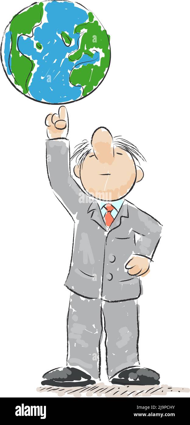 Support the world, character design supporting the world, vector ...