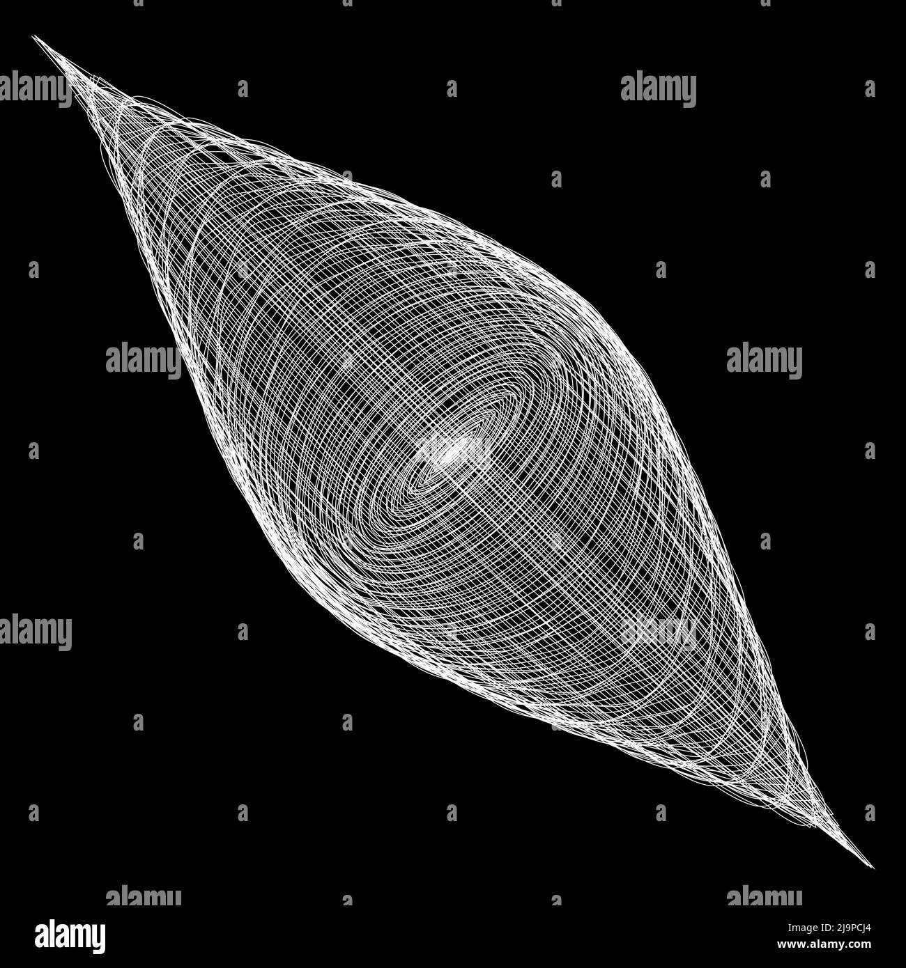 Abstract line art drawing element. Stock vector illustration, clip-art ...