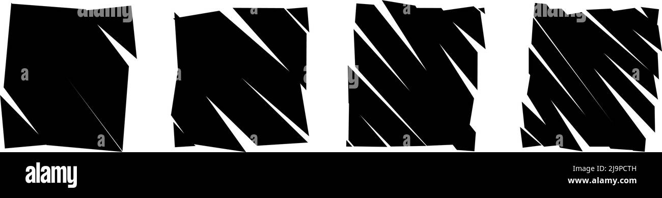 Slit, slash, fracture texture effect element. Stock vector illustration ...