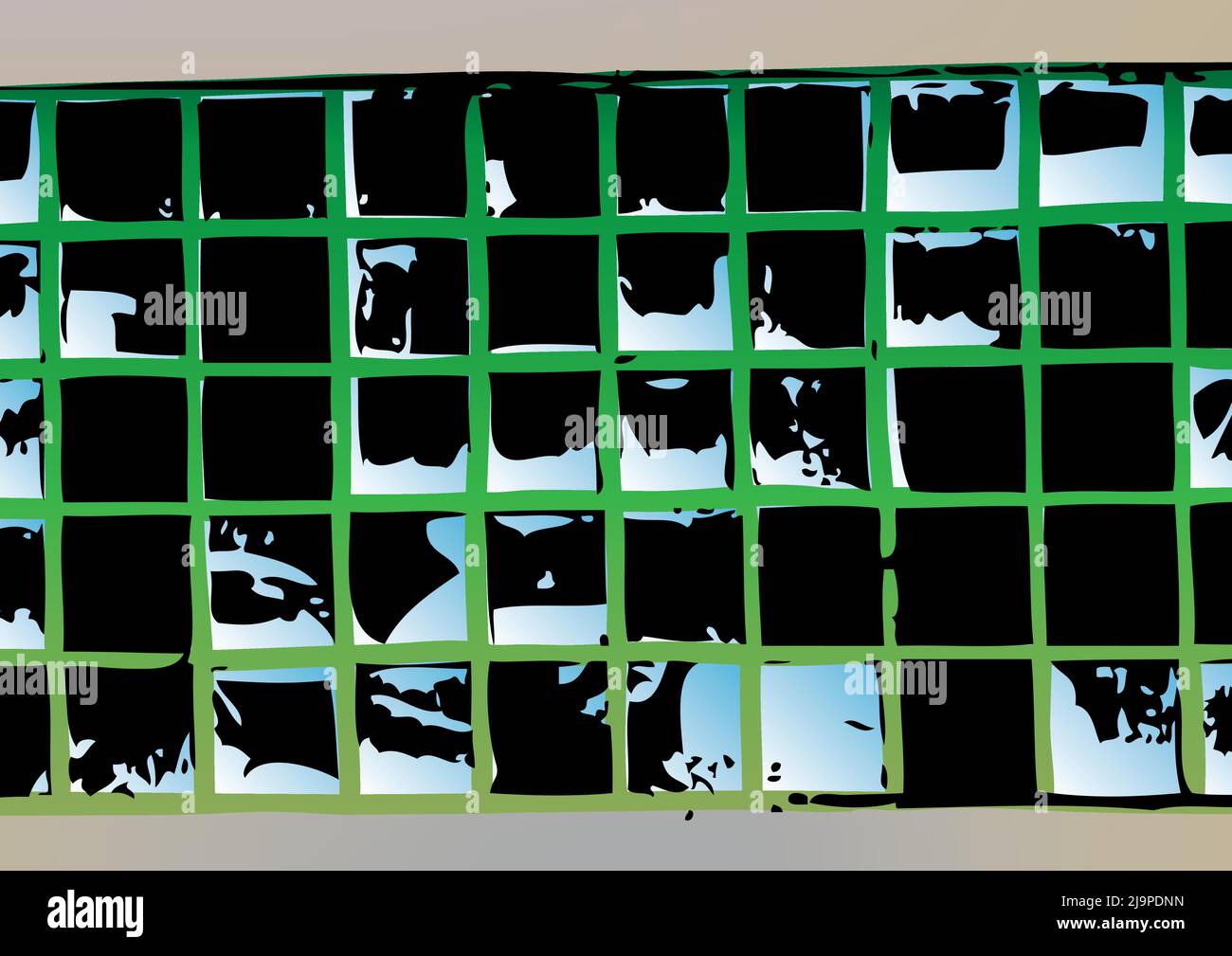 Window with broken glass, vector illustration Stock Vector Image & Art ...