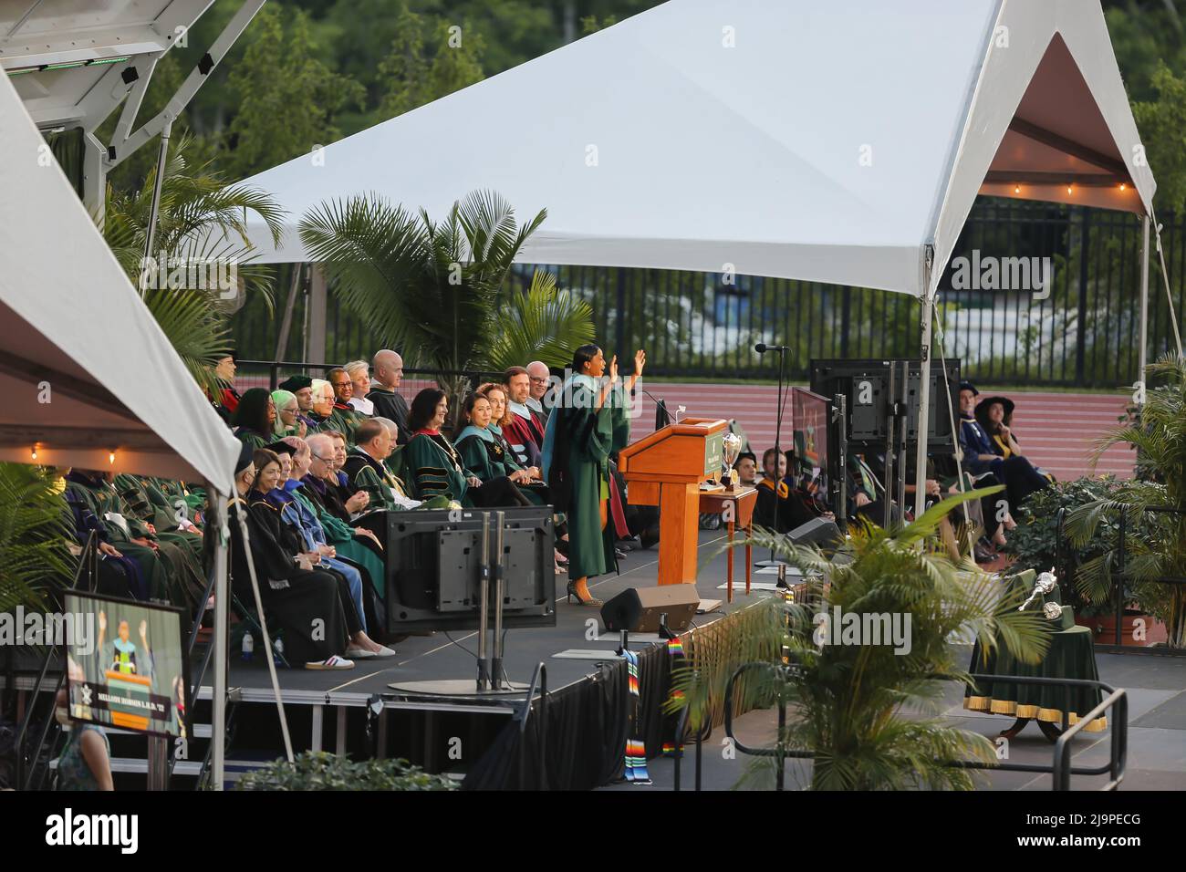 Commencement Speaker Mellody Hobson, an executive at Starbucks ...