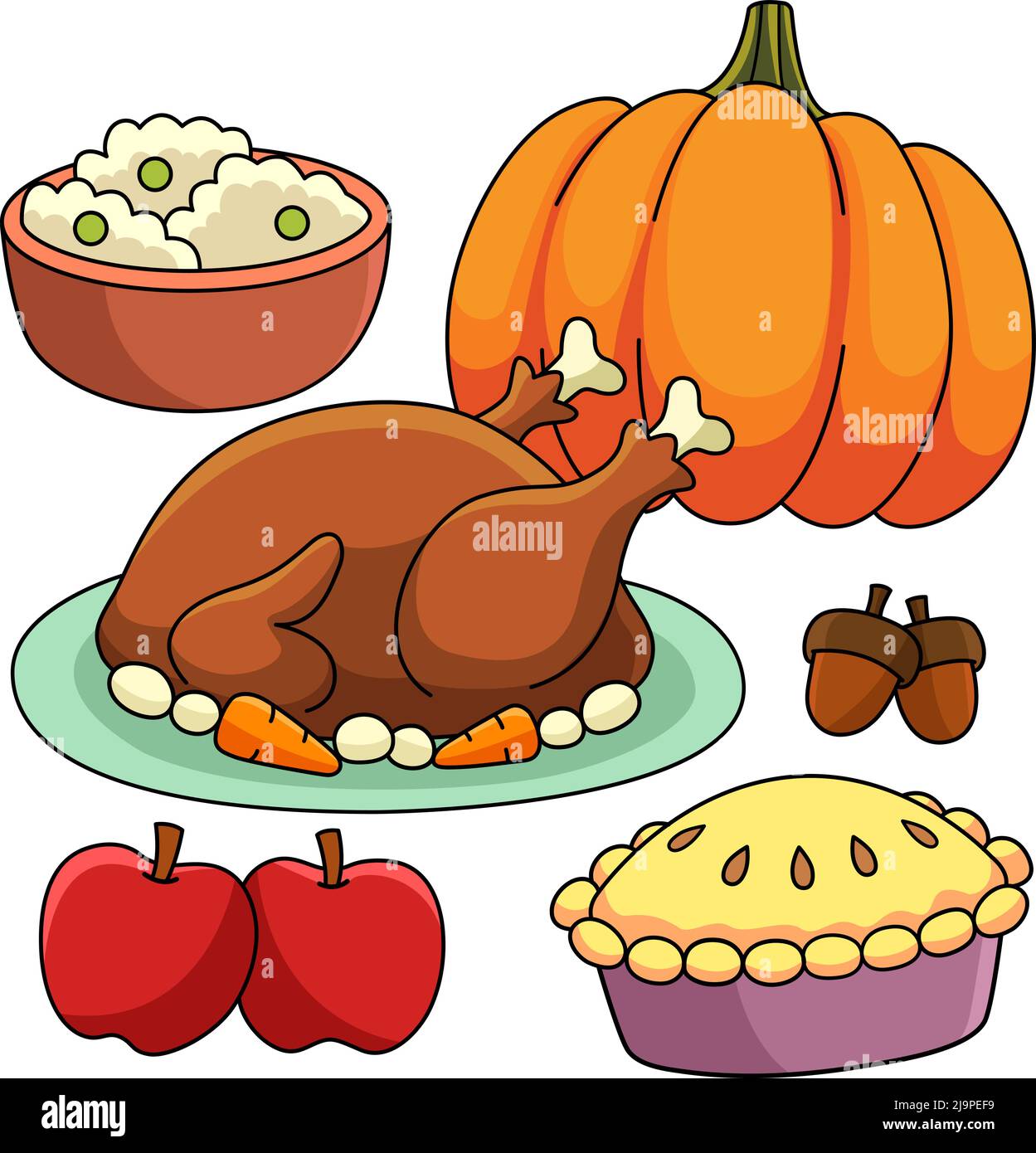 Thanksgiving Turkey Feast Clipart