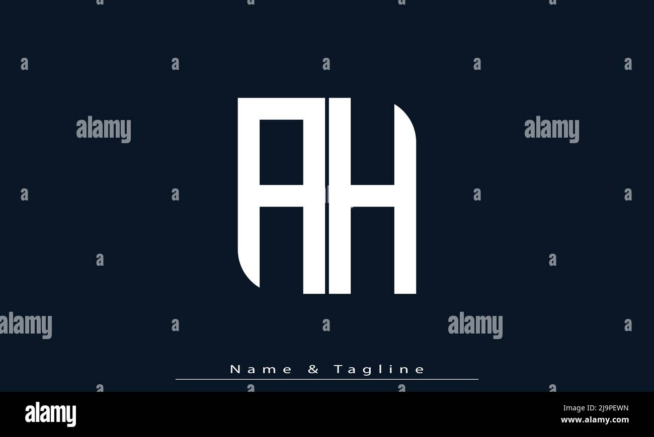 Alphabet letters Initials Monogram logo AH , HA Stock Vector Image ...