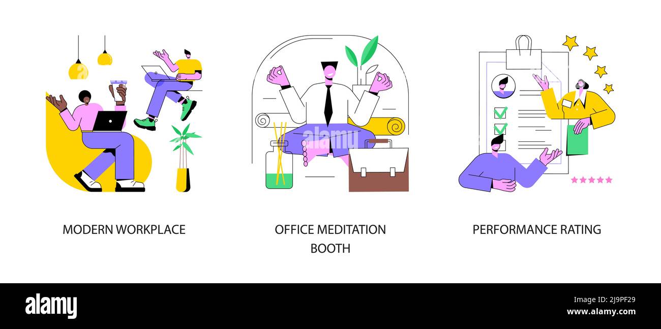 Working Environment And Productivity Abstract Concept Vector