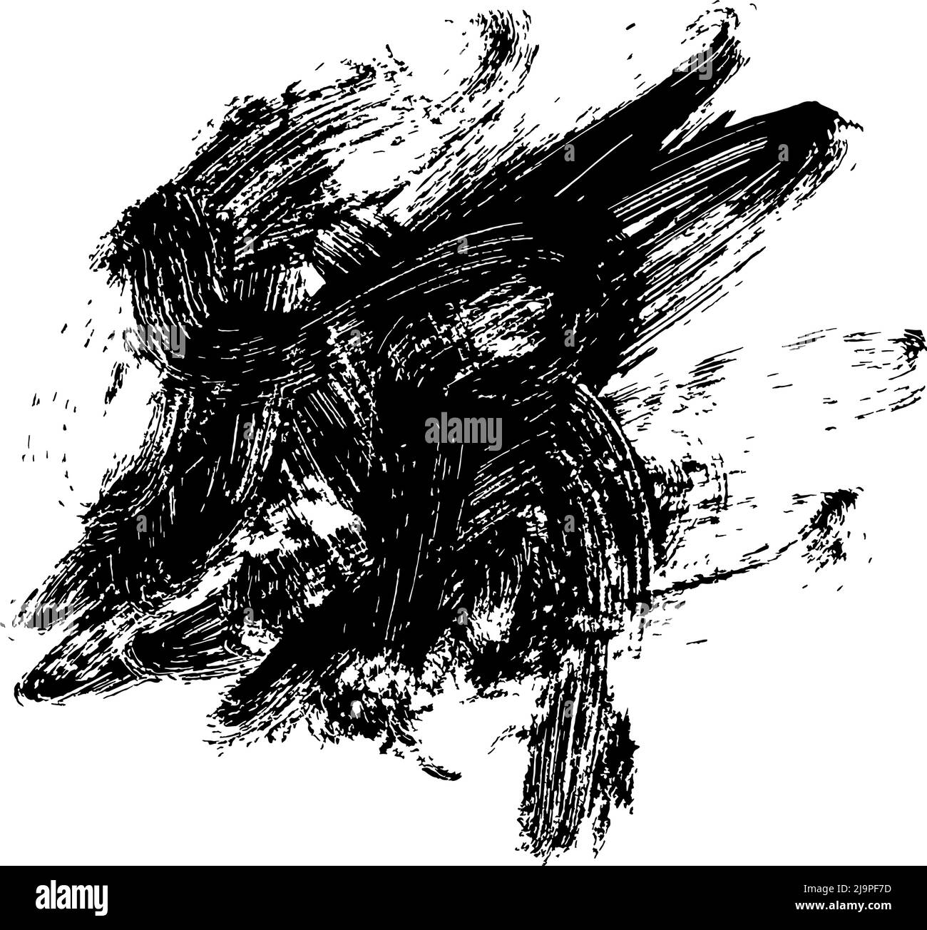 Hand drawn vector grunge paint brush stroke Stock Vector Image & Art ...