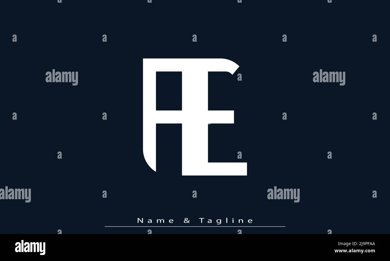 Alphabet letters Initials Monogram logo AE , EA Stock Vector Image ...