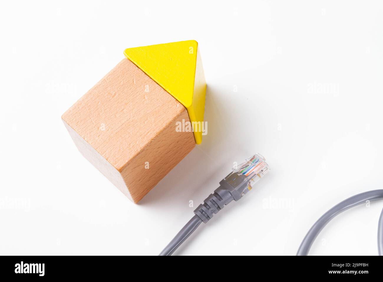 Internet connection to the house. Internet cable and installation of a ...
