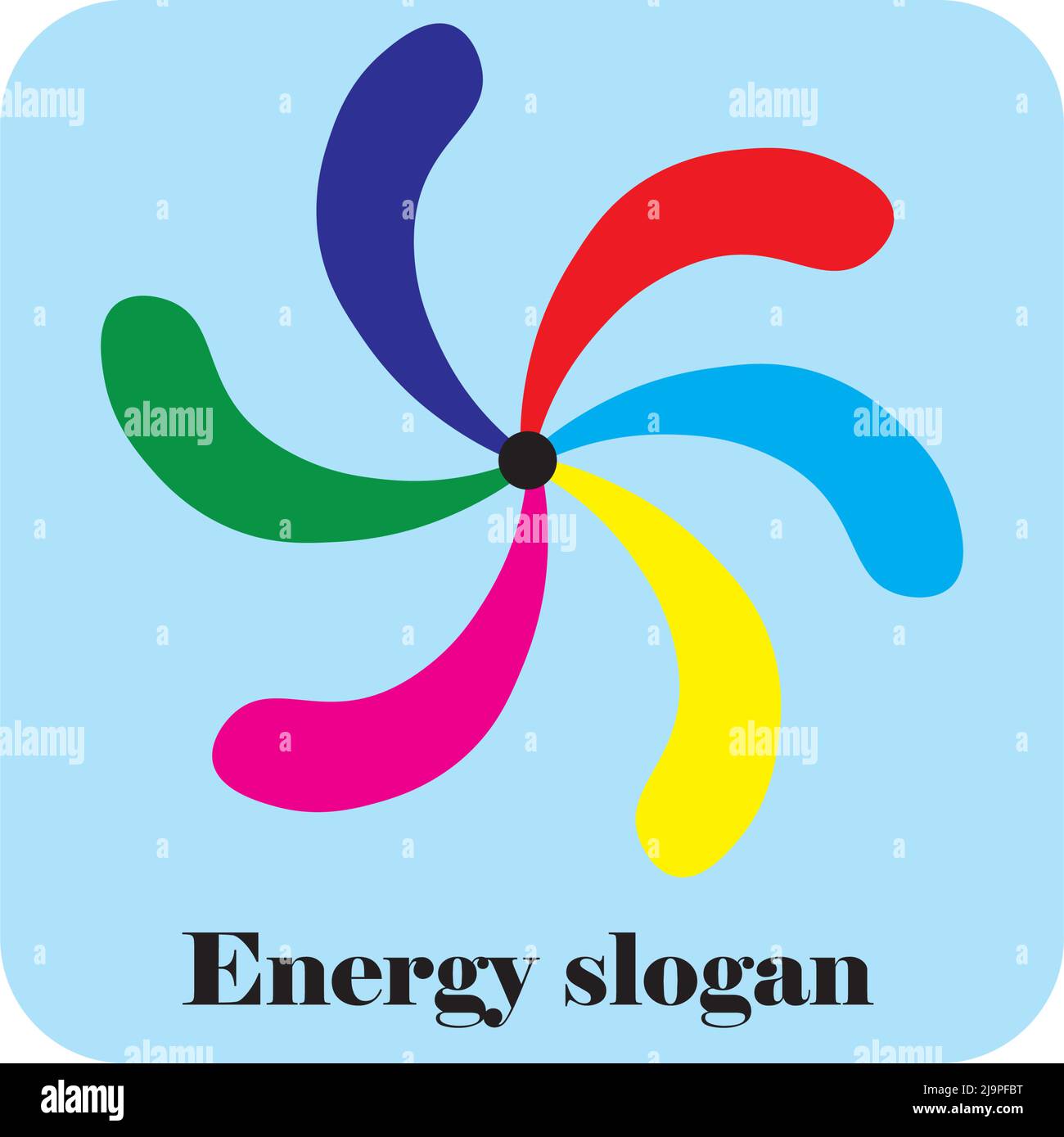 Logo design of wind energy ,vector illustration.air fan icon,hand ...