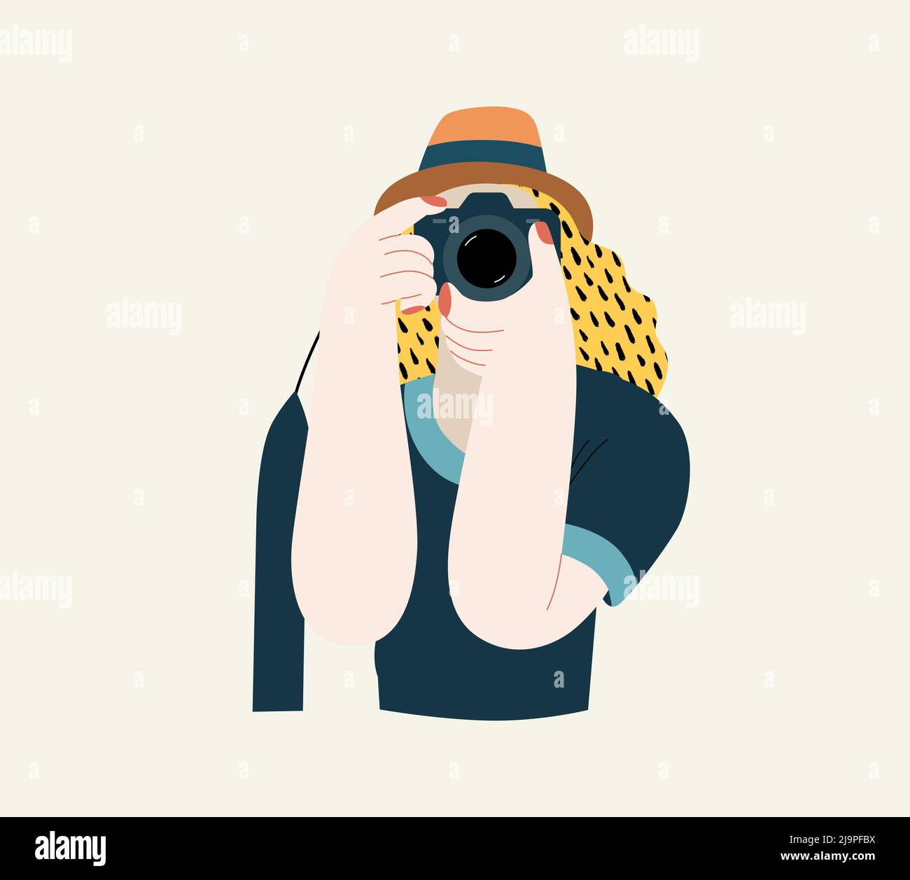 People Taking Pictures Vector