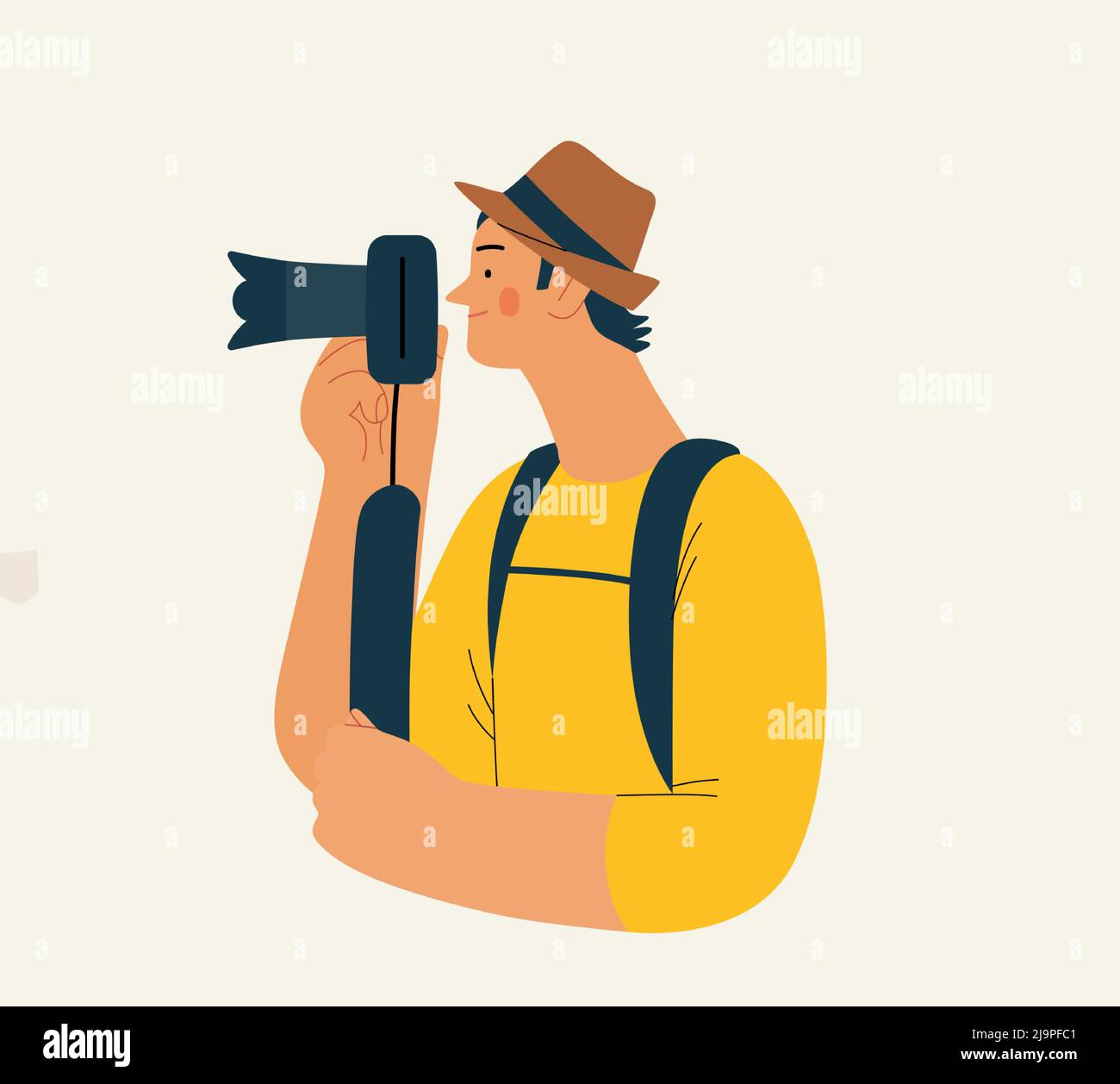Taking photo photograph snap Stock Vector Images - Alamy