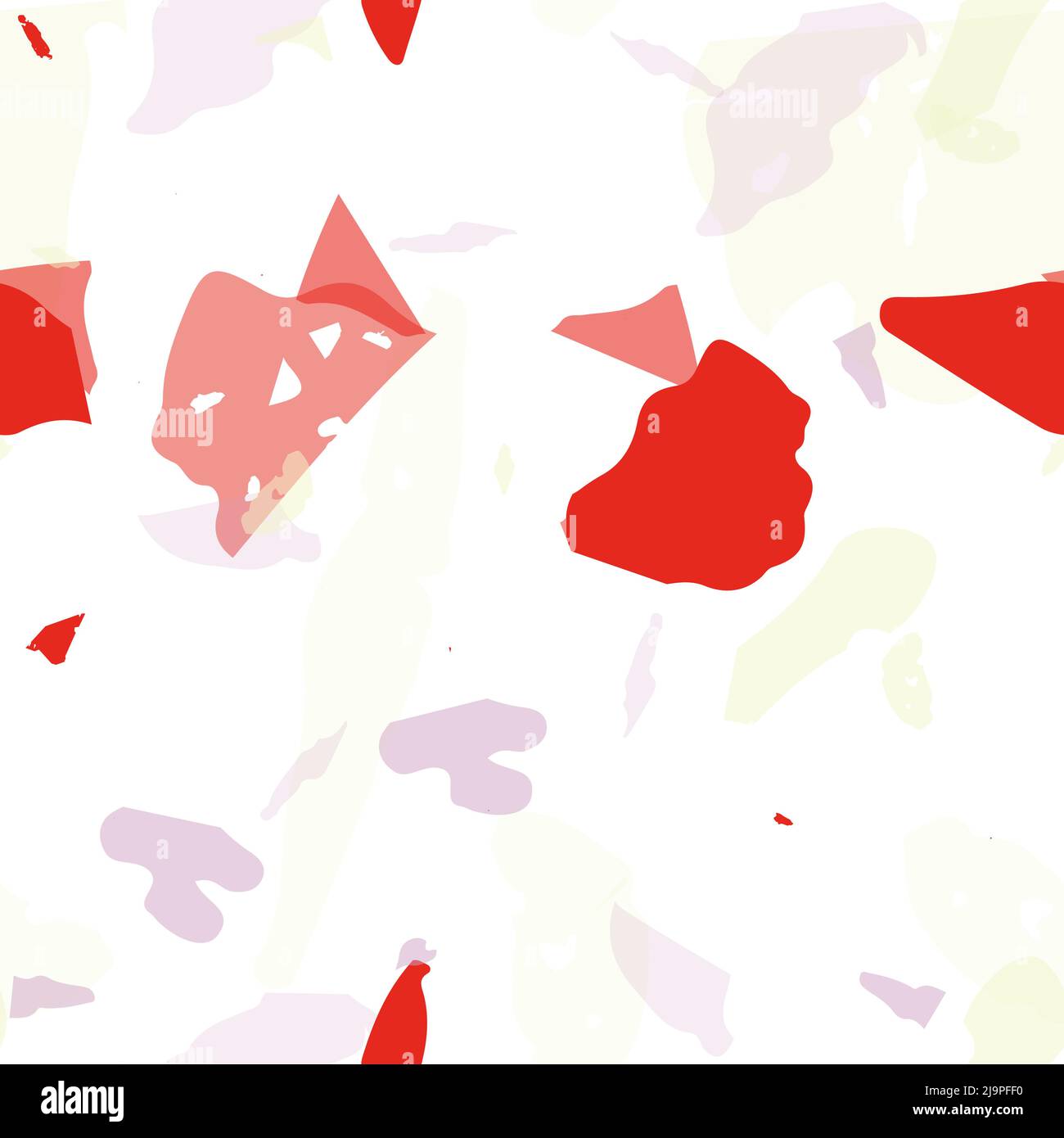 Terrazzo seamless pattern. Red realistic marble texture with stones ...