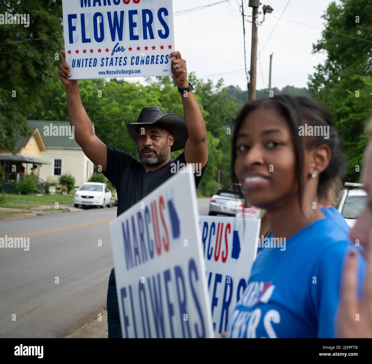 Rome, Georgia, USA. 24th May, 2022. Marcus Flowers, Democratic ...