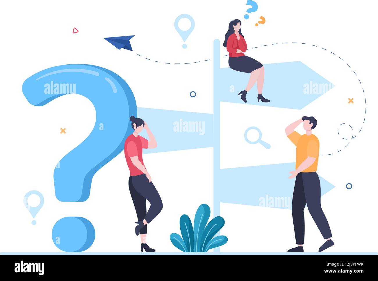 Make Your Choice or Choose the Right Success Road Illustration in ...