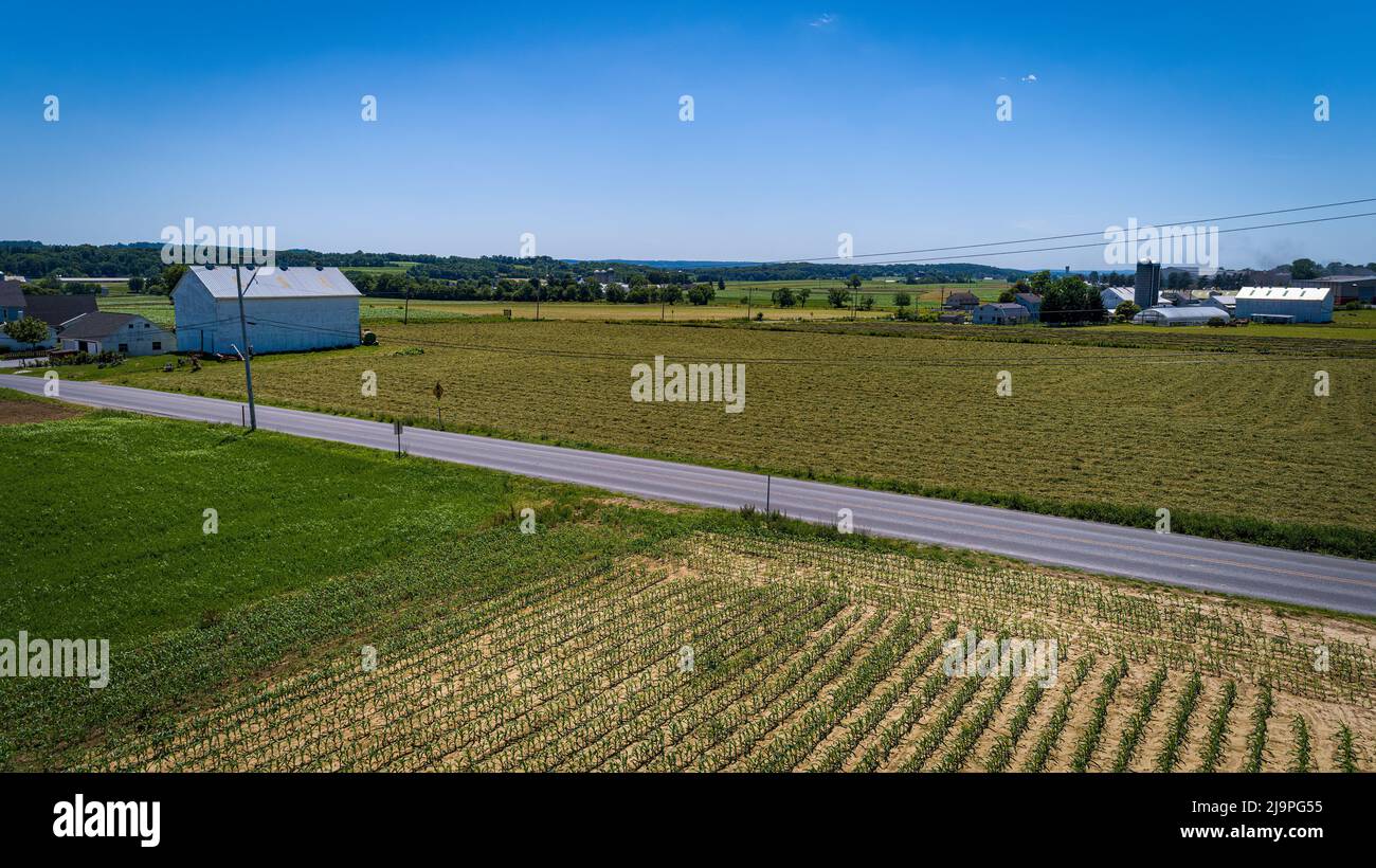 Agricultural scenery newly planted hi-res stock photography and images ...