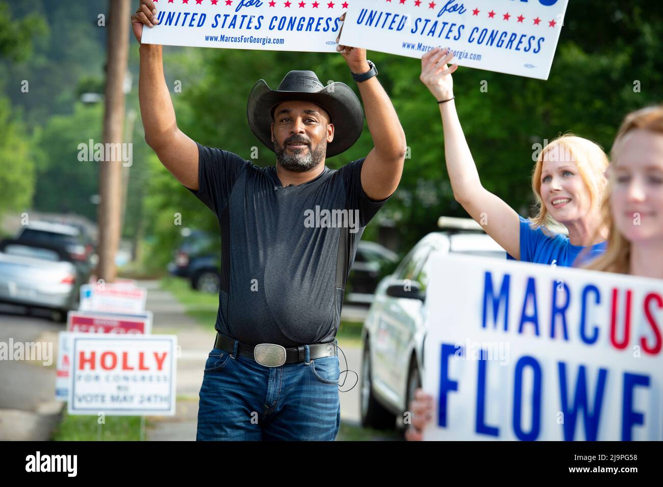 Rome, Georgia, USA. 24th May, 2022. Marcus Flowers, Democratic ...