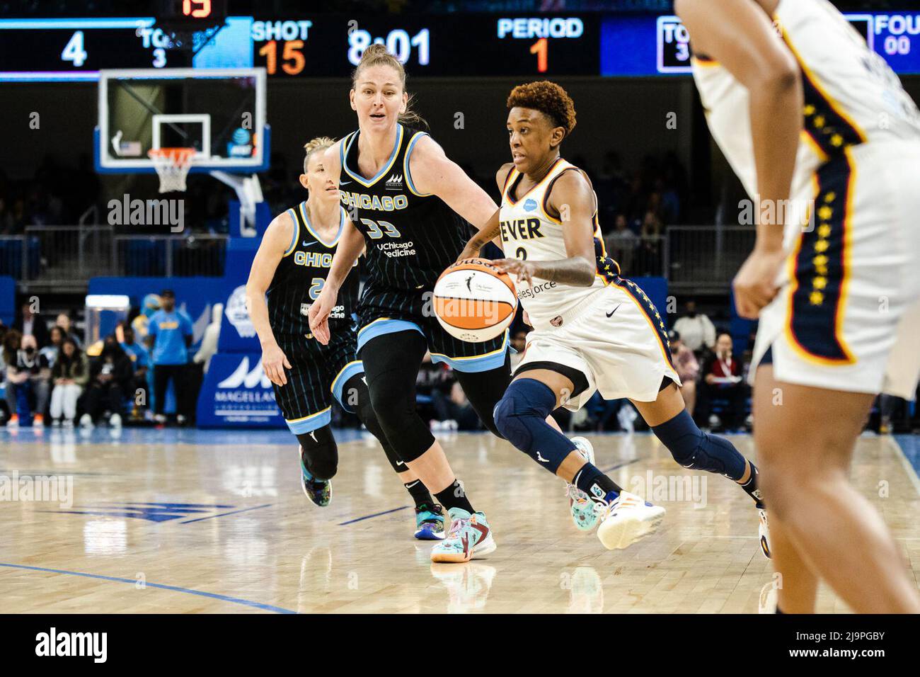 Chicago, United States. 24th May, 2022. Danielle Robinson (3 Indiana ...