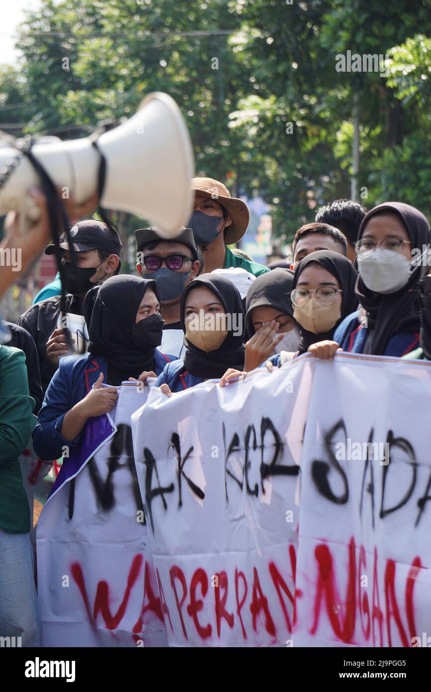 Kediri, East Java, Indonesia - April 18th, 2022 : Indonesian students ...
