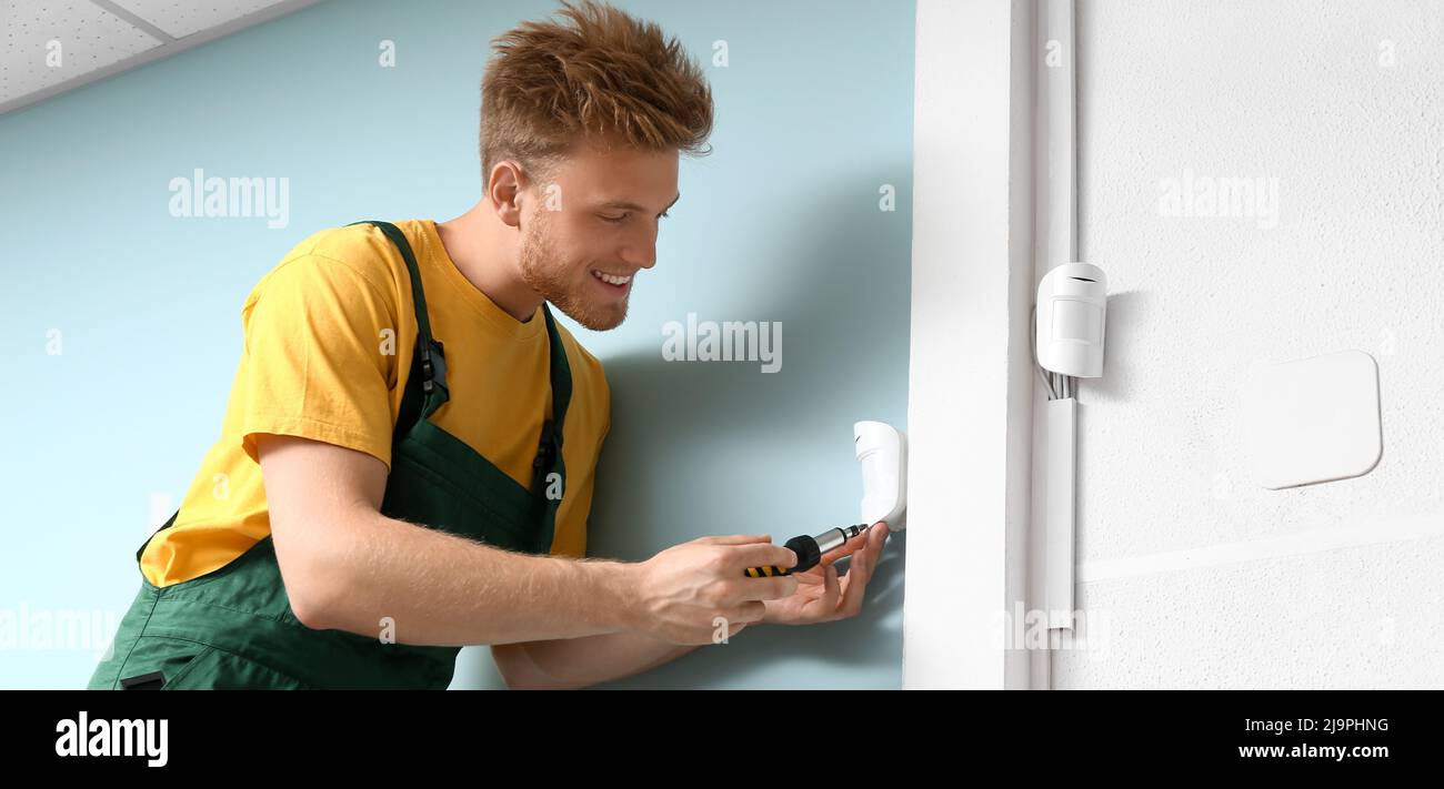 Installing smart home remote hi-res stock photography and images - Alamy