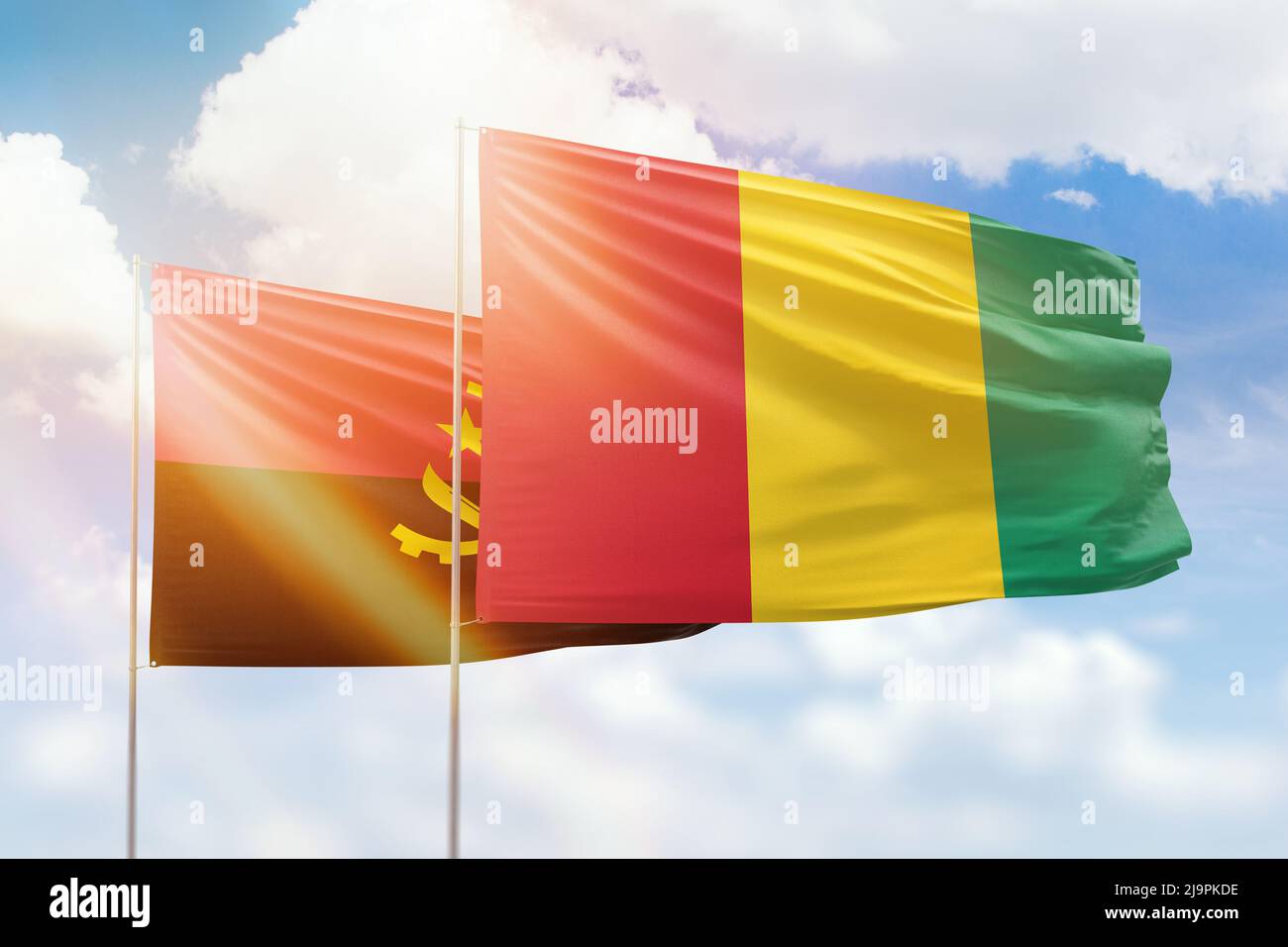 Angola guinea flag hi-res stock photography and images - Alamy