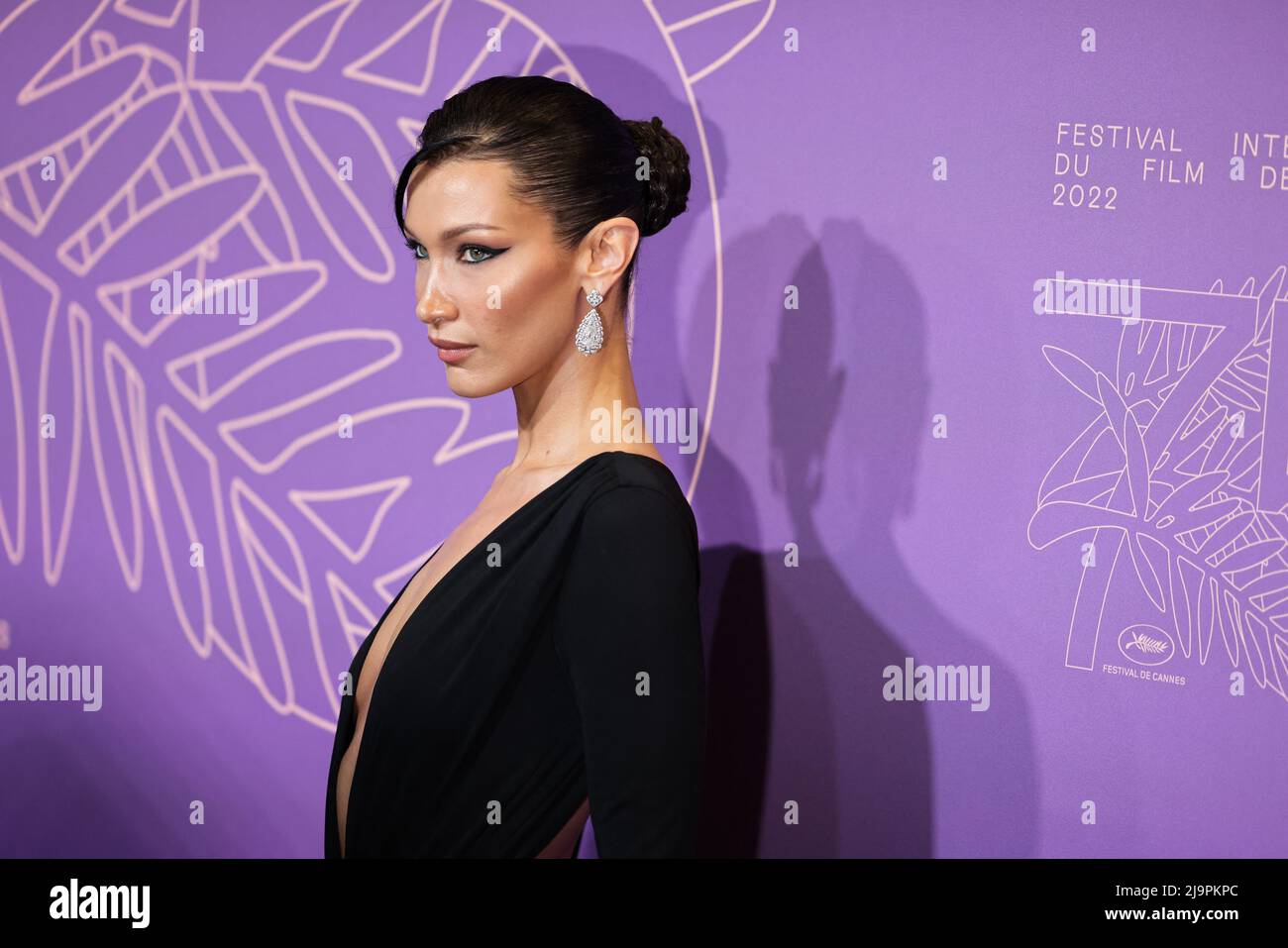 Bella Hadid attends the "Cannes 75" Anniversary Dinner during the 75th ...