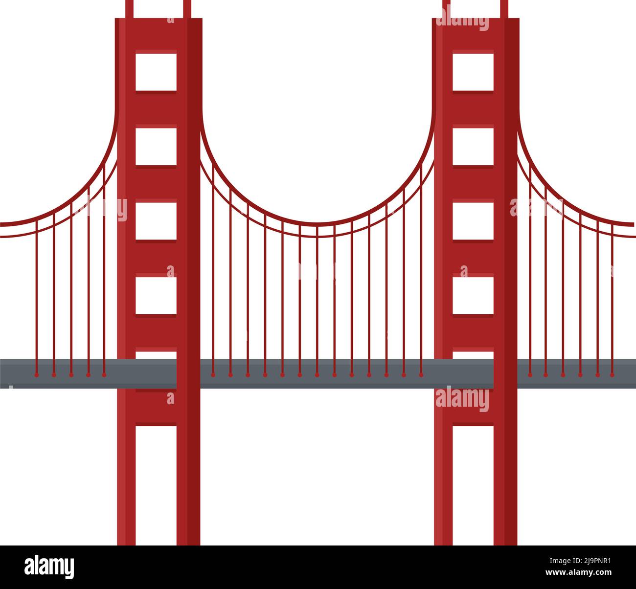 Golden gate bridge structure at san francisco Stock Vector Images - Alamy