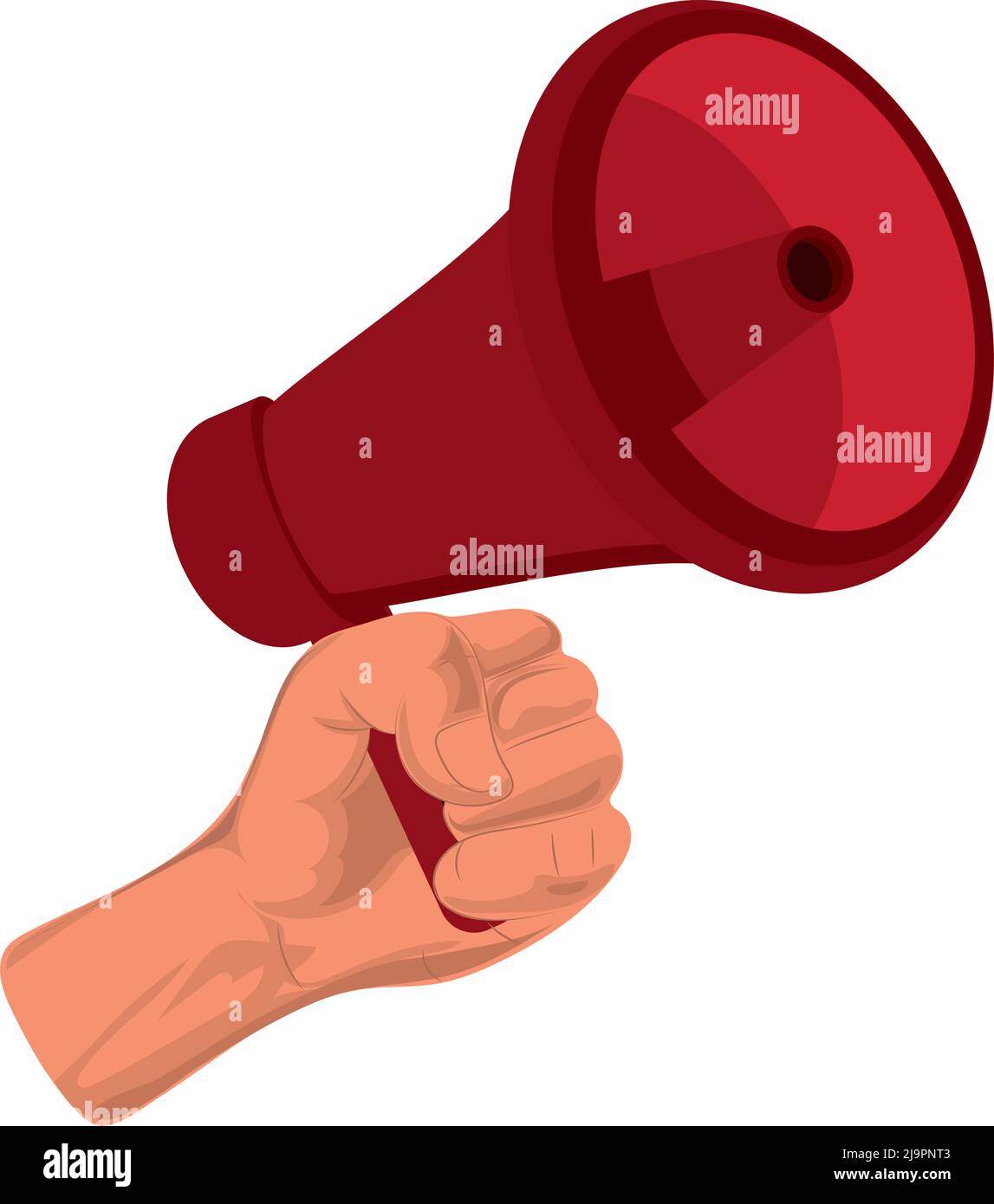 protest hand with megaphone Stock Vector Image & Art - Alamy