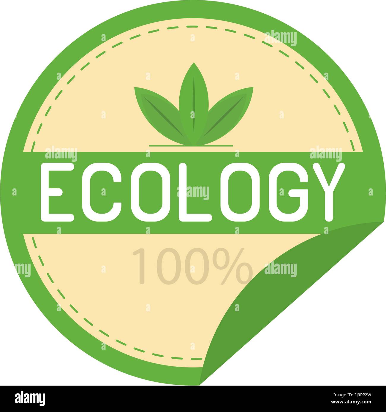 ecology certified label Stock Vector Image & Art - Alamy