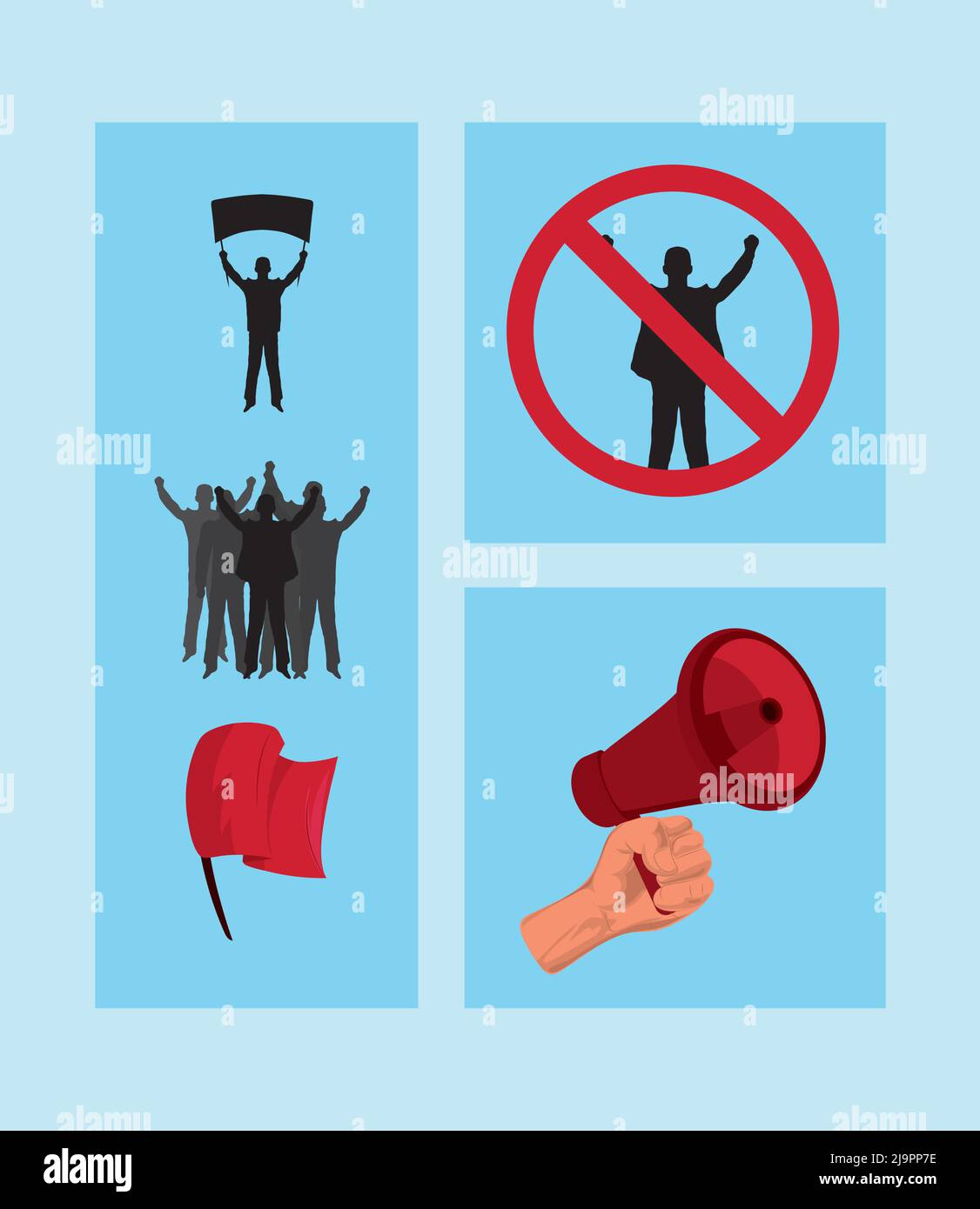 icons people activism and protest Stock Vector Image & Art - Alamy