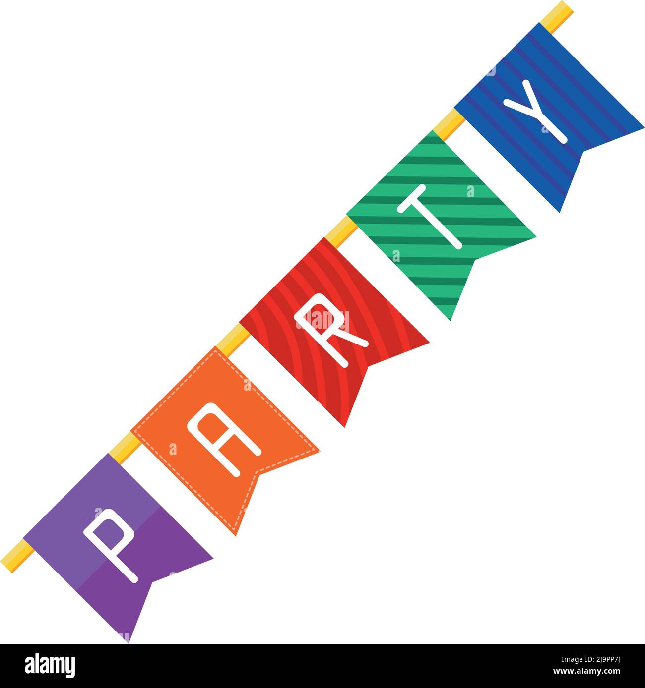 party bunting decoration Stock Vector Image & Art - Alamy