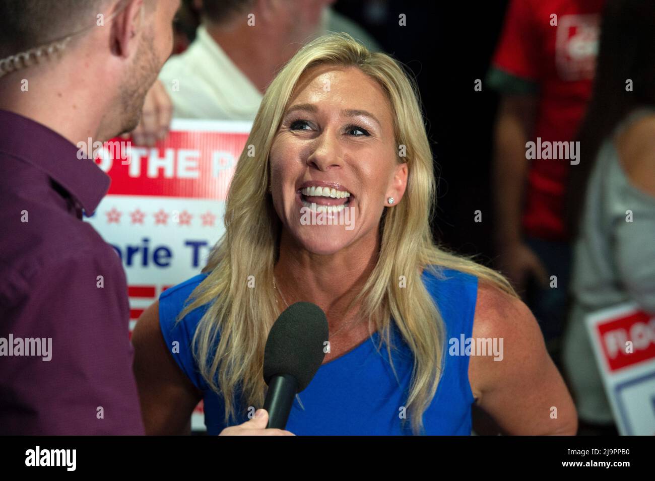 Rome, Georgia, USA. 24th May, 2022. Rep. Marjorie Taylor Greene ...