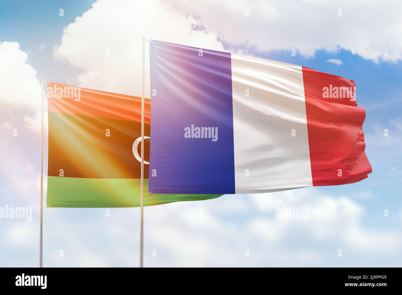 France libya flag hi-res stock photography and images - Alamy