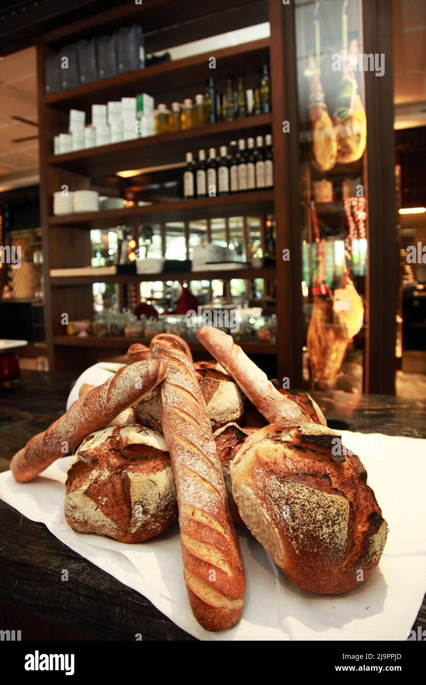 Breads in the bakery shop Stock Photo - Alamy