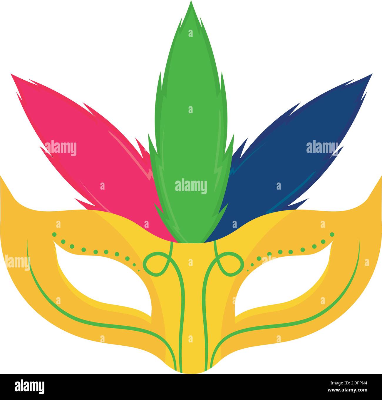 mask with feather Stock Vector Image & Art - Alamy