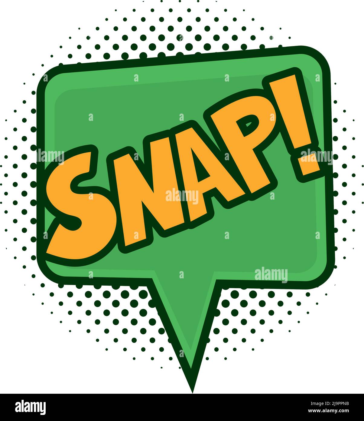 Comic speech bubble snap Stock Vector Images - Alamy