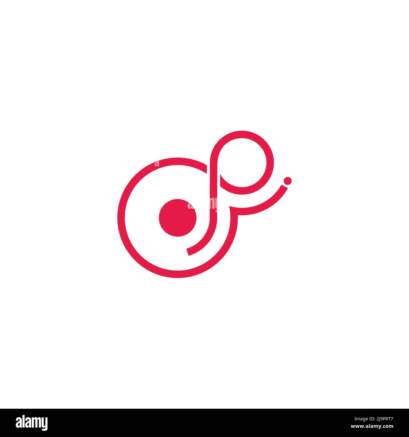 letter p circle dots geometric logo vector Stock Vector Image & Art - Alamy