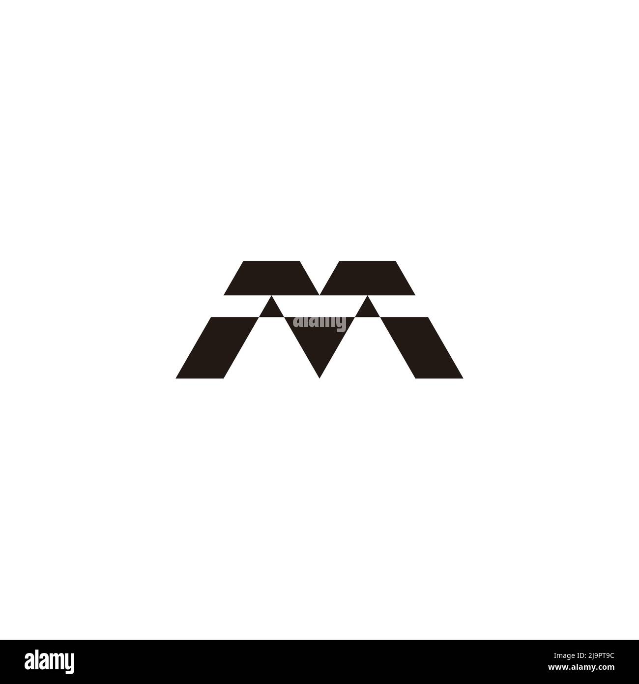 letter m pencil pen learning symbol logo vector Stock Vector Image ...