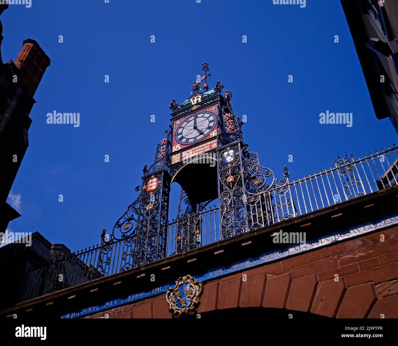 Eastgate Clock of Chester Stock Photo - Alamy