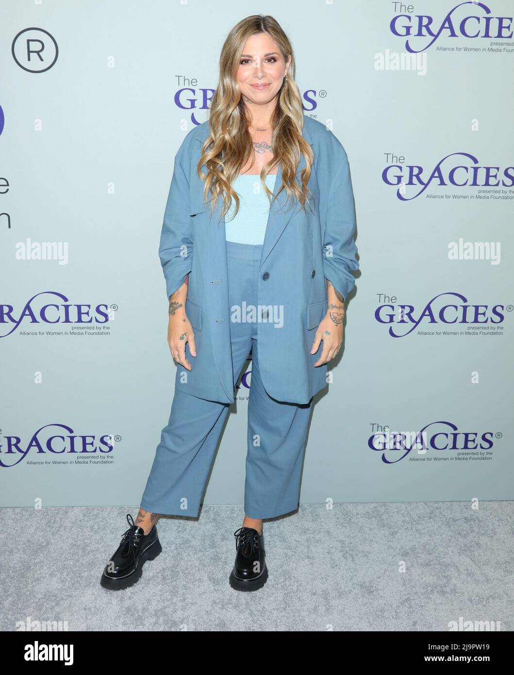 Christina Perri arrives at The 47th Annual Gracie Awards held at The ...