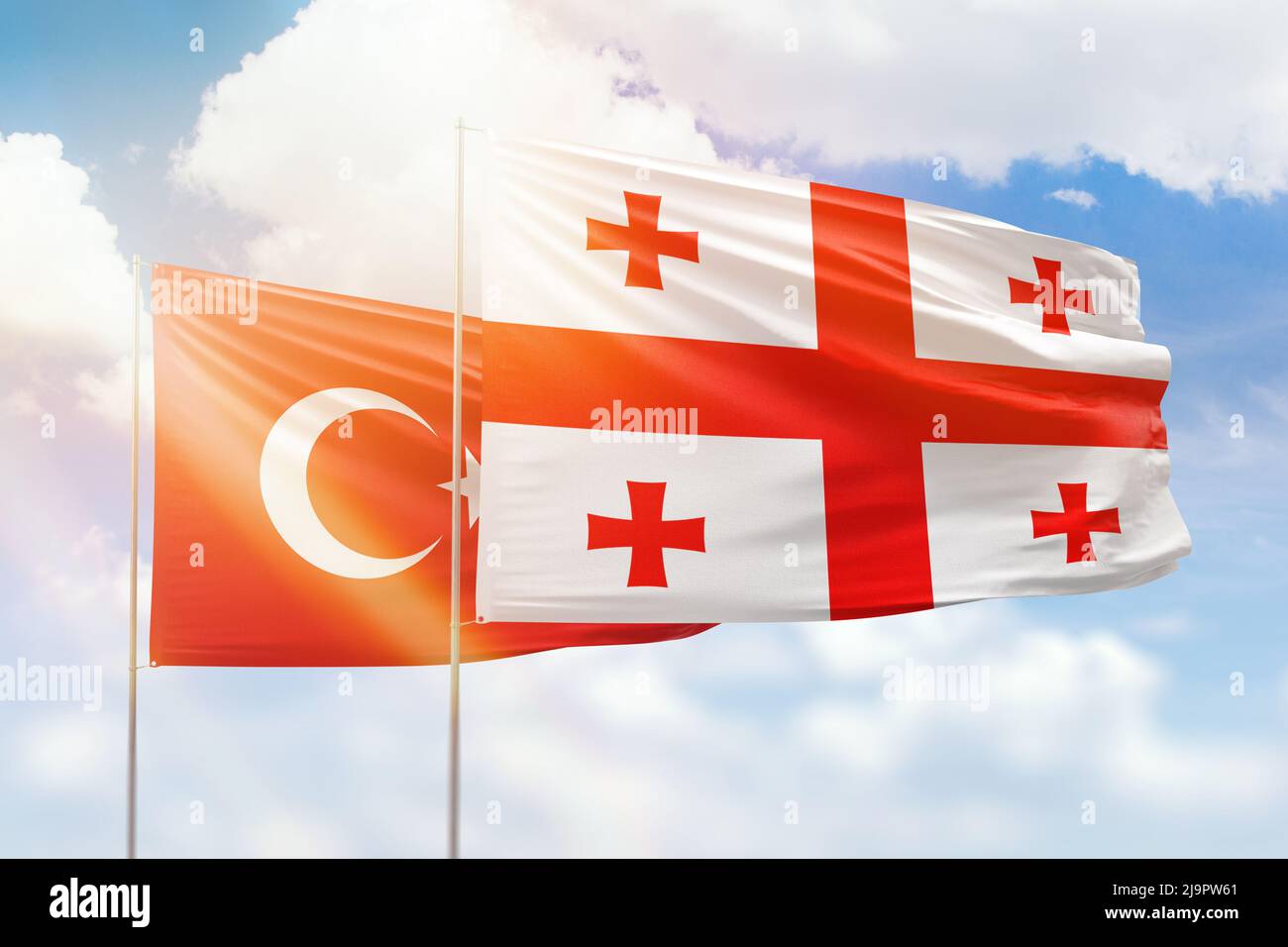 Turkey two flags textile hi-res stock photography and images - Alamy