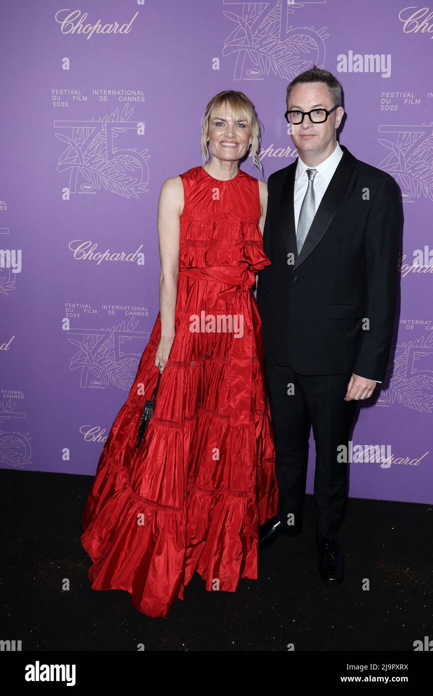 Liv Corfixen and Nicolas Winding Refn attending the "Cannes 75 ...